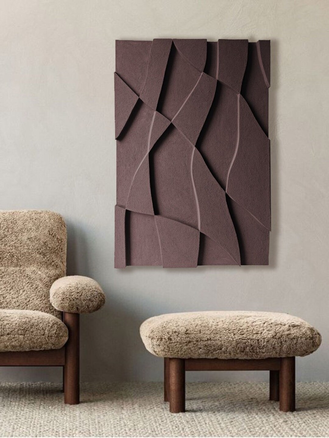 Textured 3D Geometric Wall Art Modern Abstract Relief Sculpture - Etsy