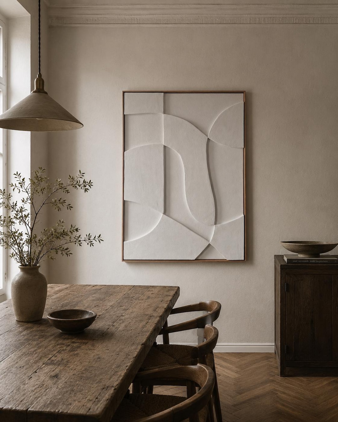 Buy Textured Plaster Wall Art - Modern Geometric Sculpture - Abstract ...