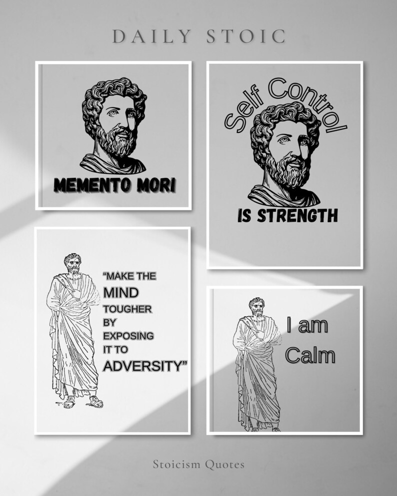 Stoic Philosophy Digital Stickers Journal Digital Stickers Pre-cropped ...