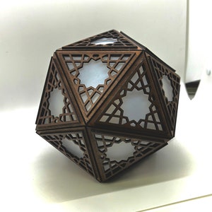 Geometric Pattern Shadow Lamp - Etsy