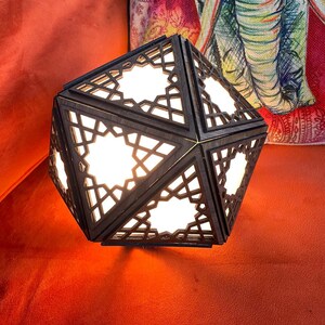 Geometric Pattern Shadow Lamp - Etsy