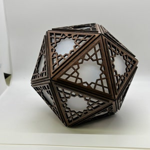 Geometric Pattern Shadow Lamp - Etsy