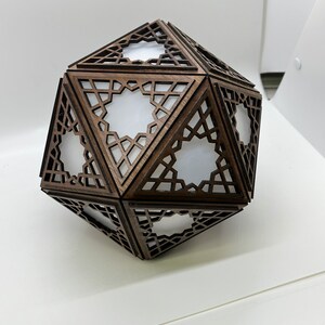 Geometric Pattern Shadow Lamp - Etsy