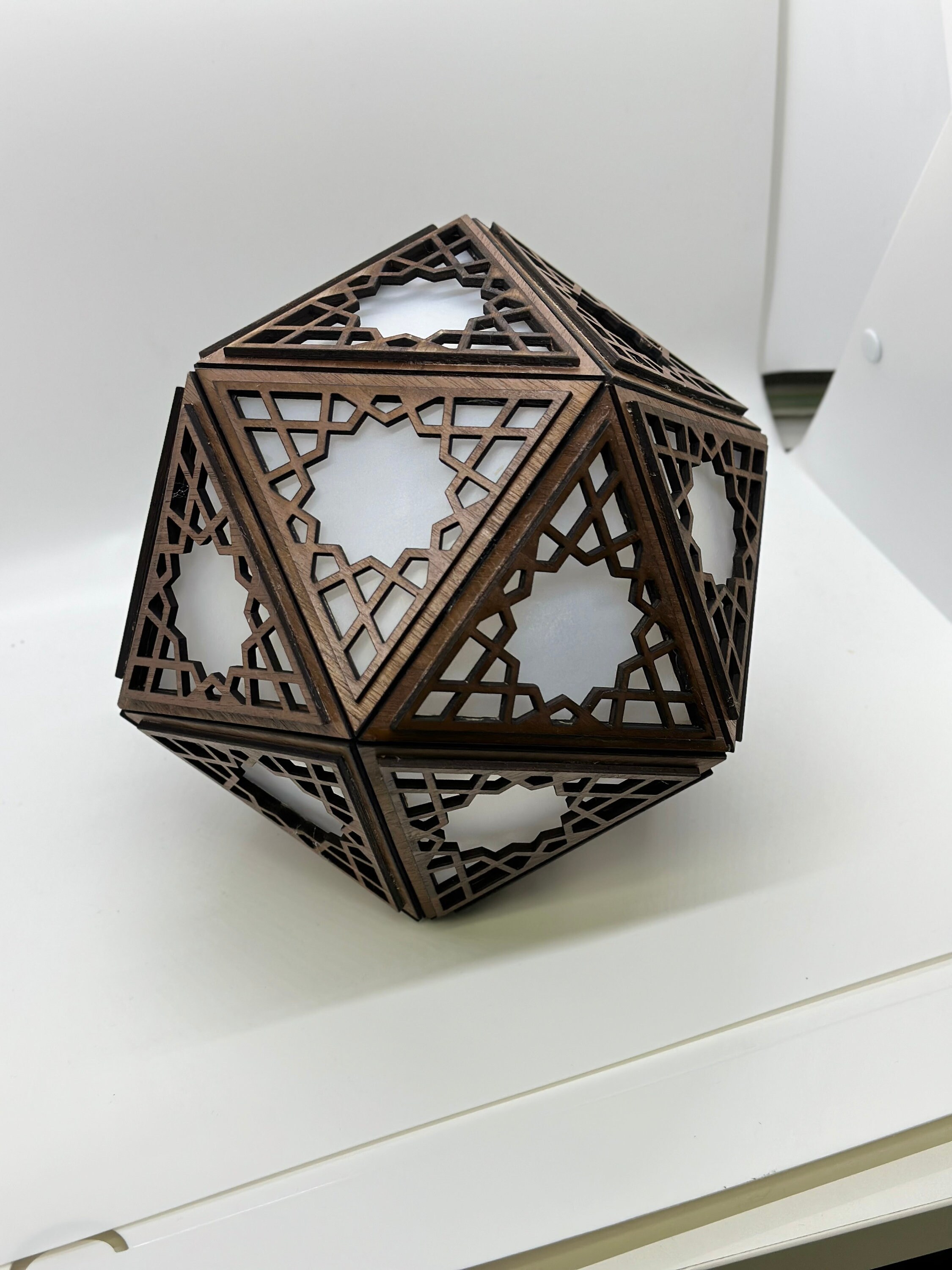 Geometric Pattern Shadow Lamp - Etsy