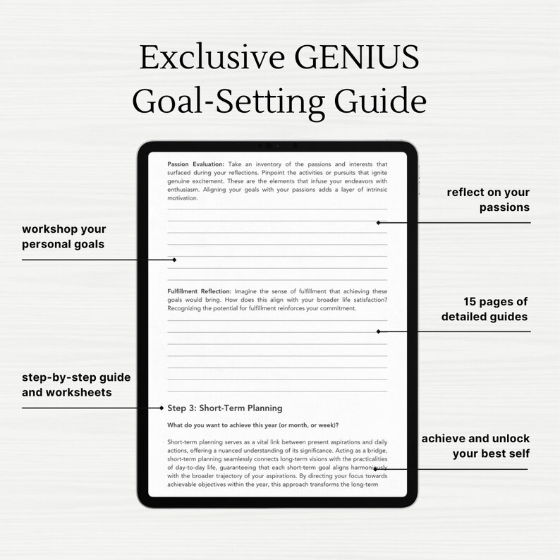 GENIUS Digital Planner 2024: A Revolutionary Goal-setting Guide and ...
