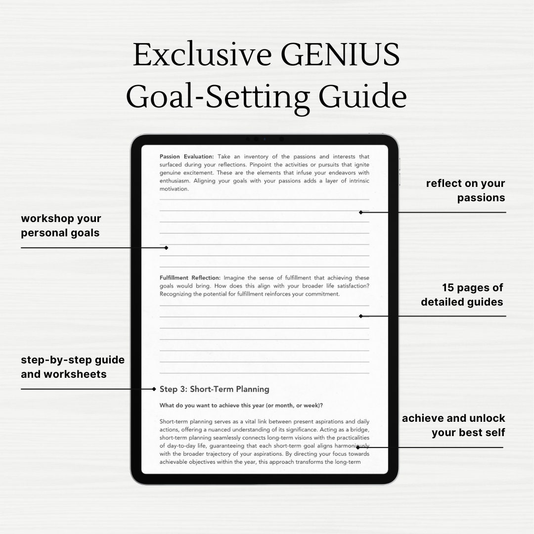 GENIUS Digital Planner 2024: A Revolutionary Goal-setting Guide and ...