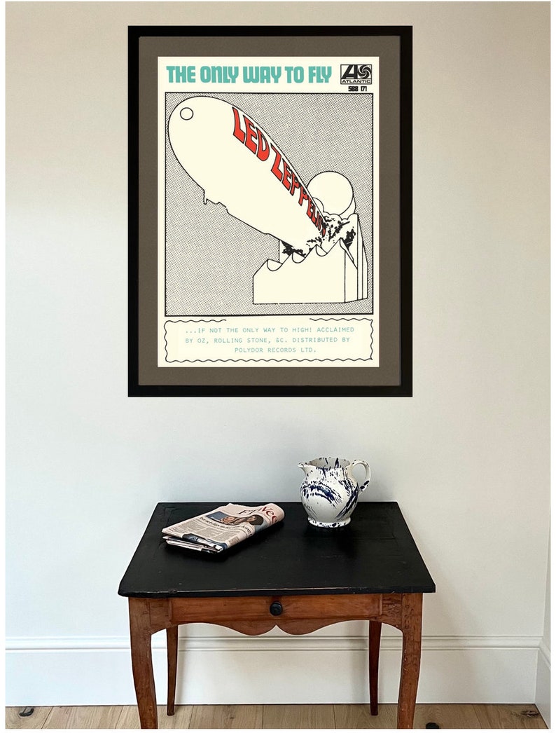 Led Zeppelin - 1st LP - Debut LP Promo Poster - Limited A2 Art Poster ...