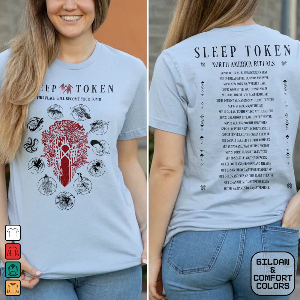 Sleep Token T-Shirt, Sleep Token North America Tour 2024 Shirt sold by ...