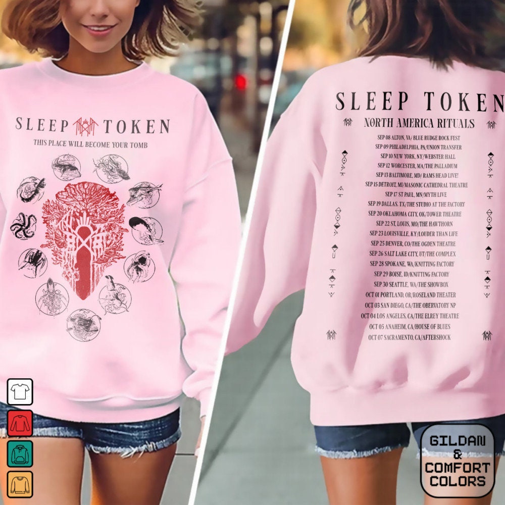 Sleep Token T Shirt Sleep Token North America Tour 2024 Shirt Sold By