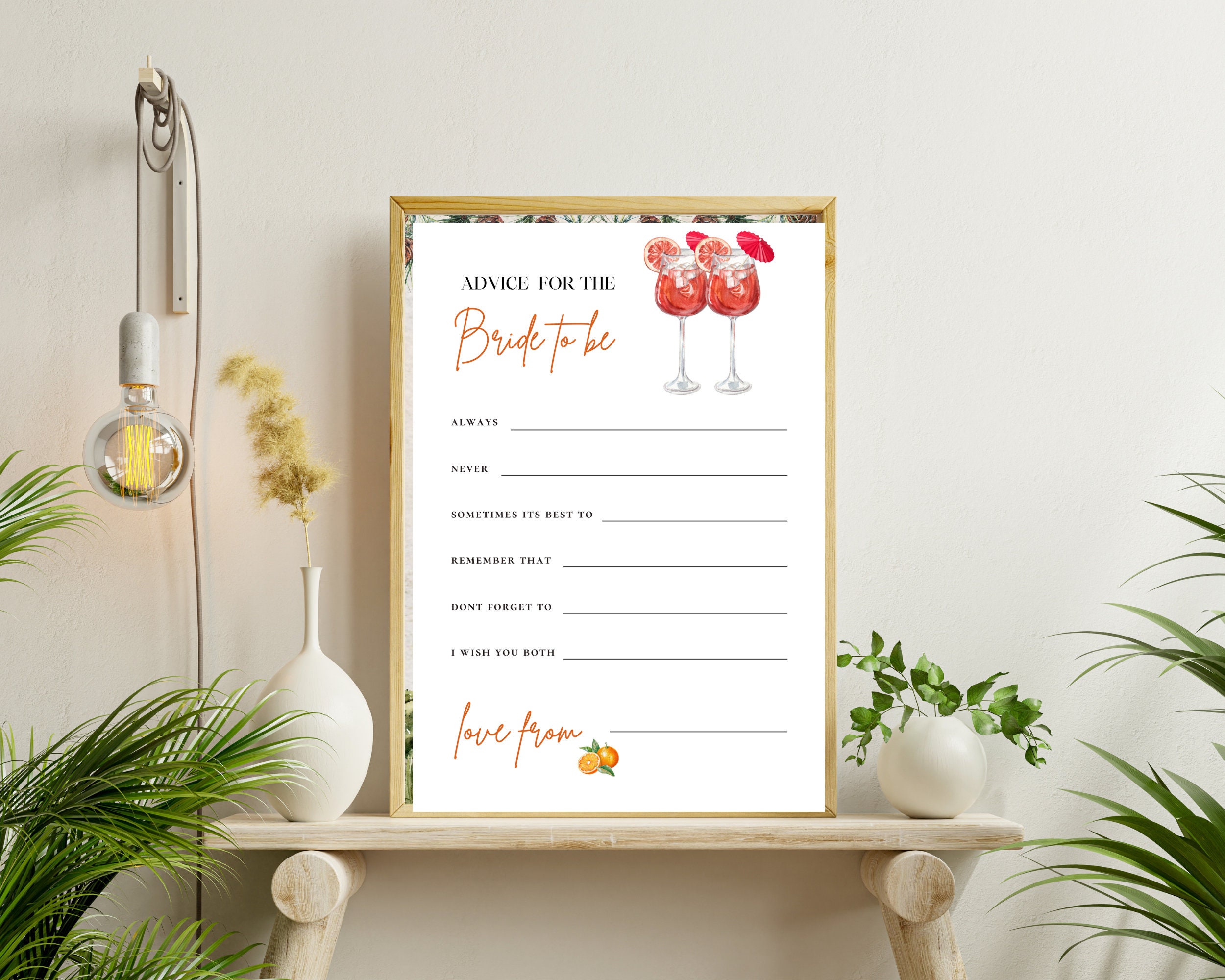 Aperol Spritz Bridal Shower Game Template, Who Knows the Bride and ...