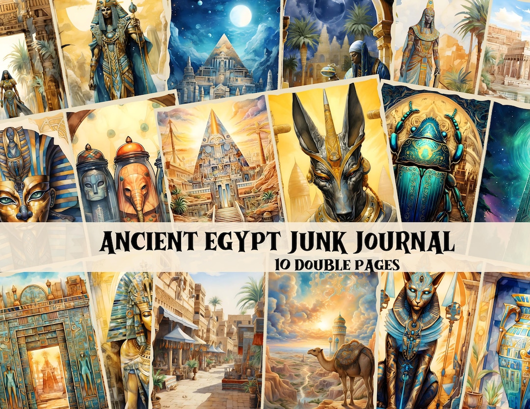 Junk Journal Kit Ancient Egypt Junk Journal Vintage Ancient Egypt ...