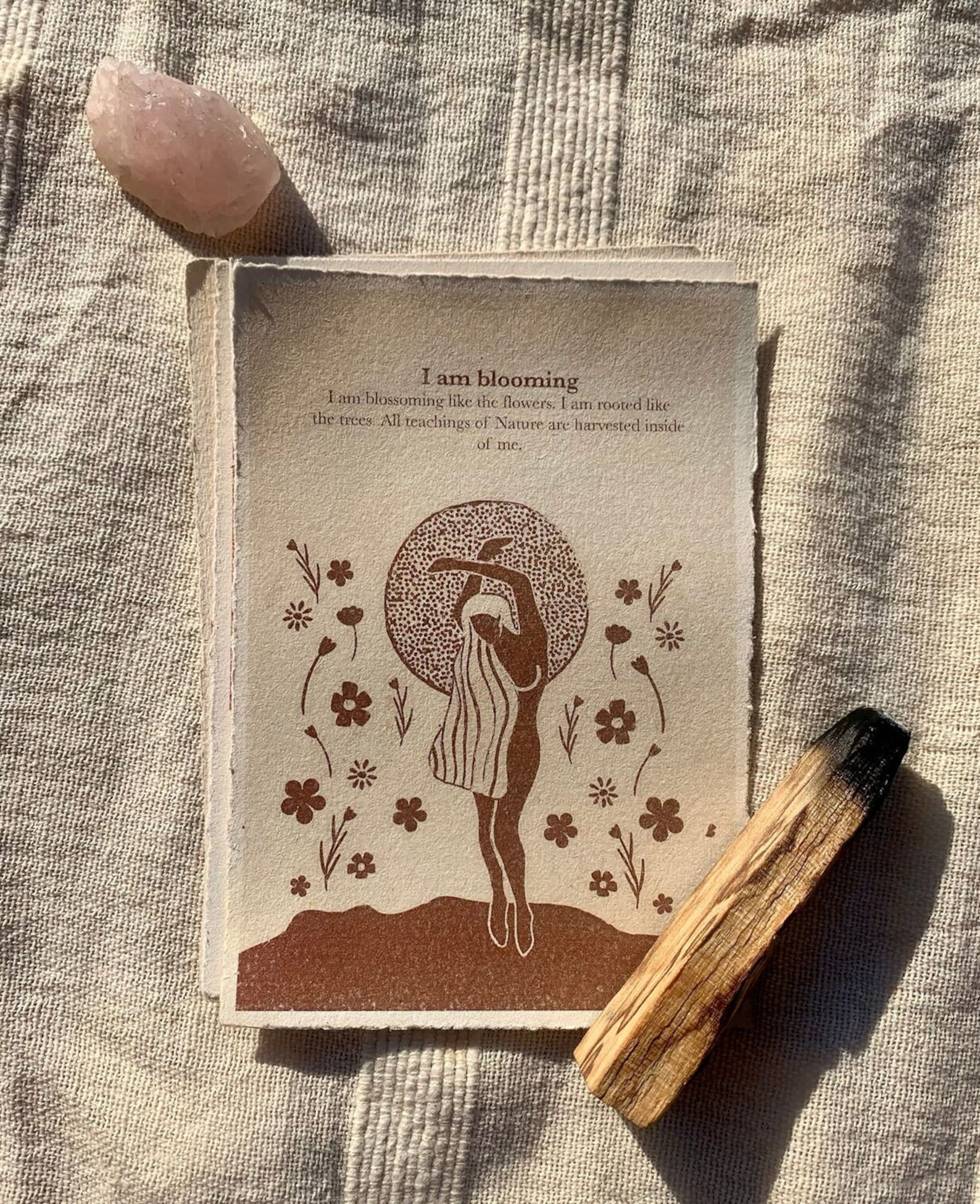 Mantra Meditation & Affirmation Cards: I Am Blooming - Etsy
