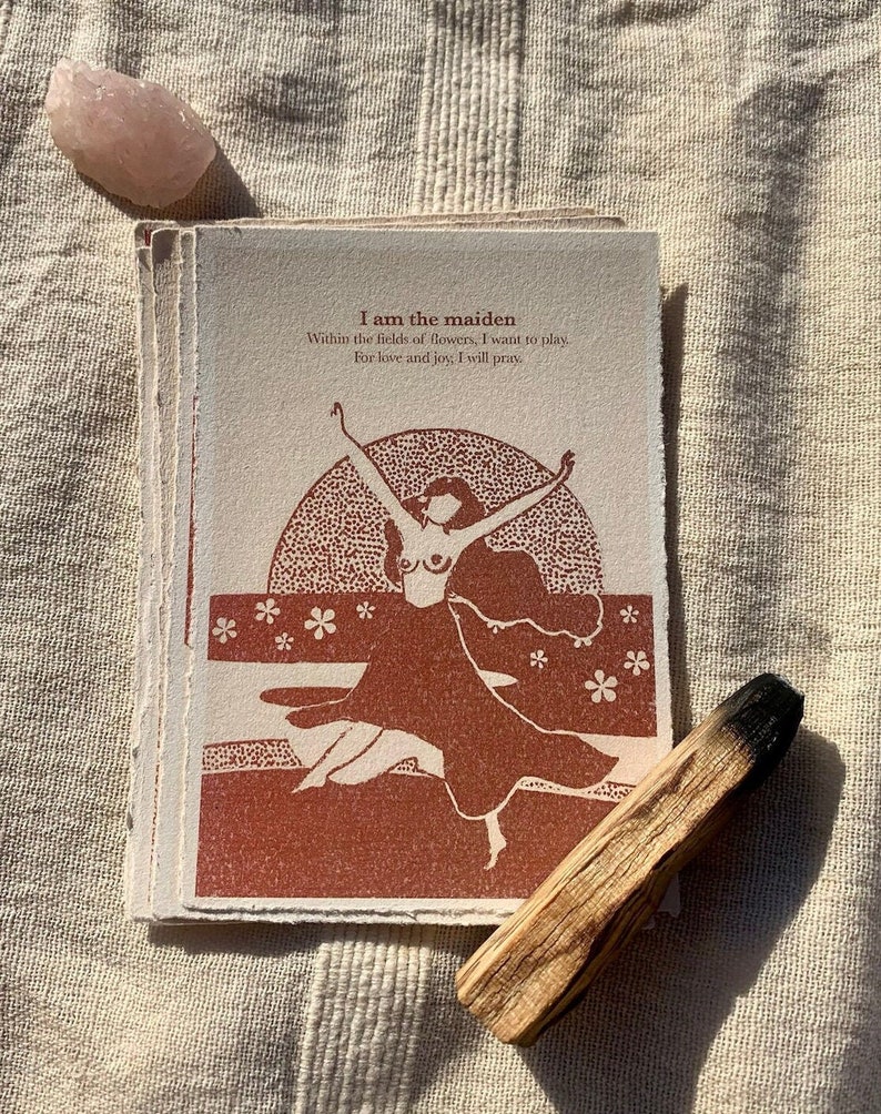 Mantra Meditation & Affirmation Cards: I Am the Maiden - Etsy