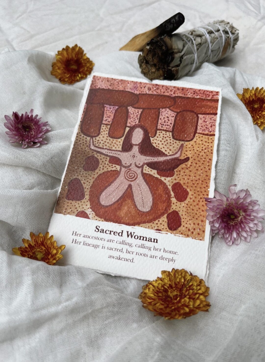 Goddess Affirmation Cards: Sacred Woman - Etsy