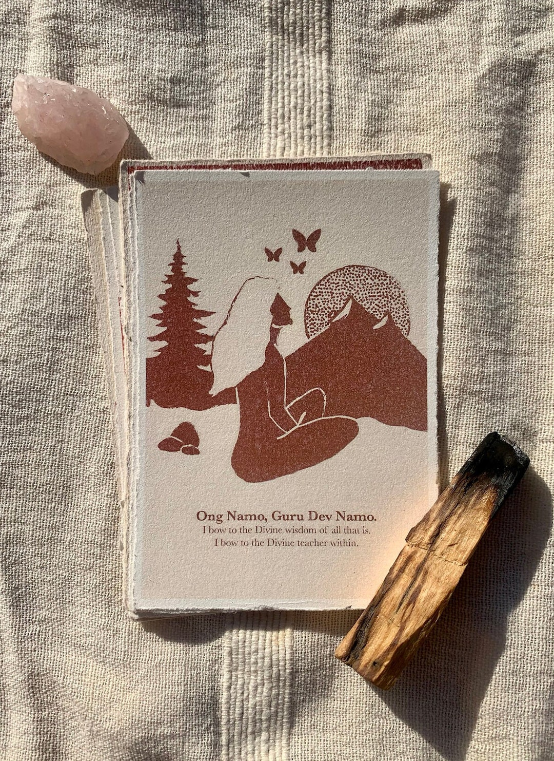 Mantra Meditation & Affirmation Cards: Ong Namo Guru Dev Namo - Etsy