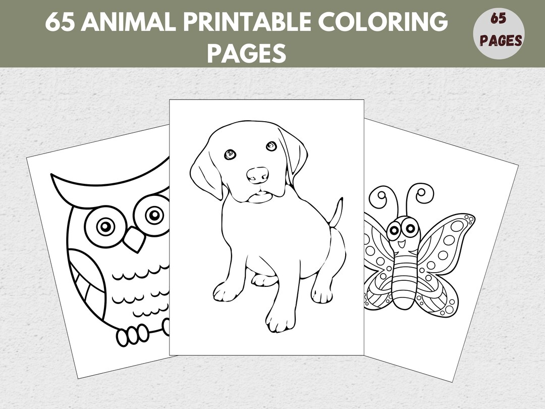 65 Printable Coloring Pages for Kids, Toddlers, Preschoolers, Coloring ...