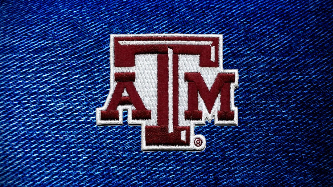 A&M Aggies Iron on Embroidered Logo College Football Team Emblem Sew on ...