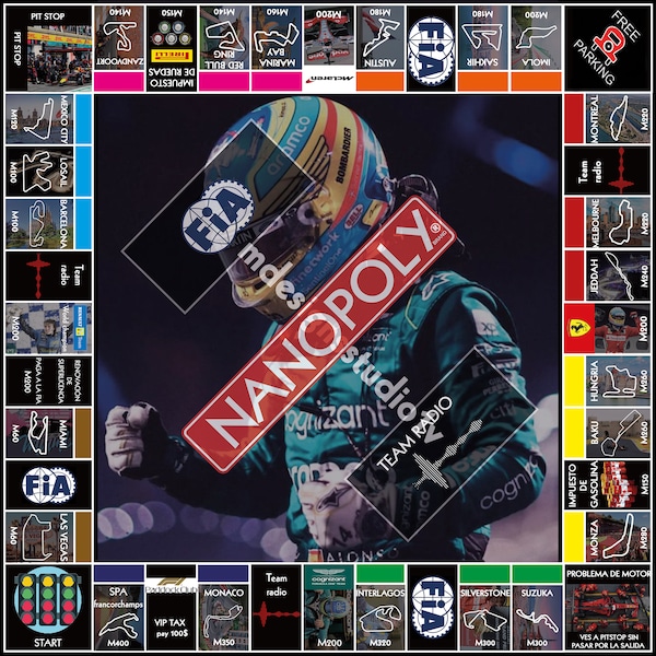 F1 Monopoly - Etsy