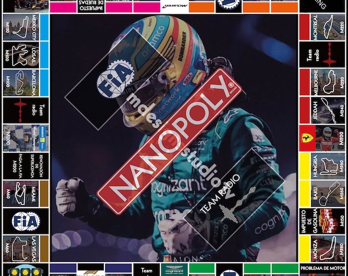 Monopoly Formula 1 Fernando Alonso TO PRINT - PDF - Etsy