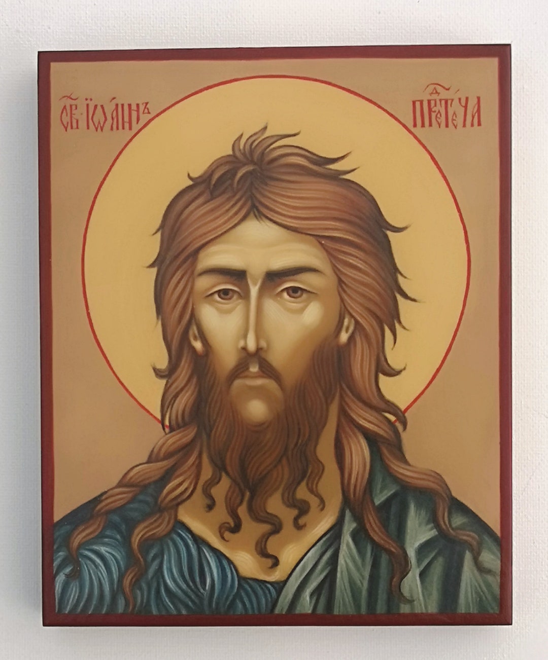 Icon of St. John the Forerunner and Baptist. Hand-painted Icon ...