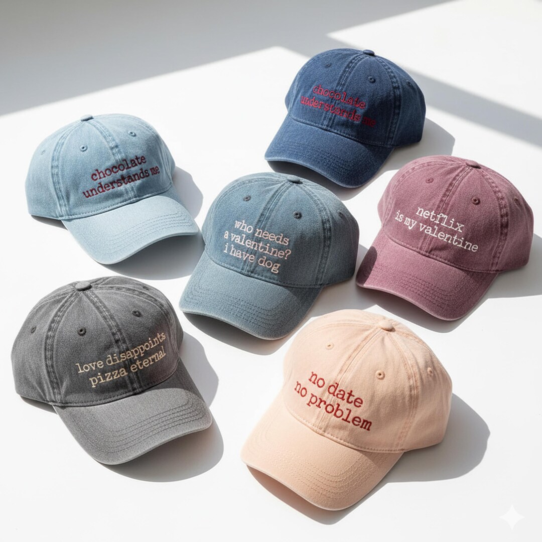 Matching Galentine’s Day Embroidered Hat, Bestie Friend Group Cap ...