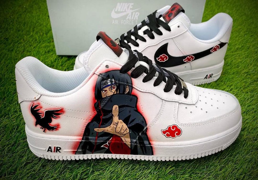 Anime Inspired Custom Sneakers | Hand Painted Ninja Cloud Shoes | Anime ...