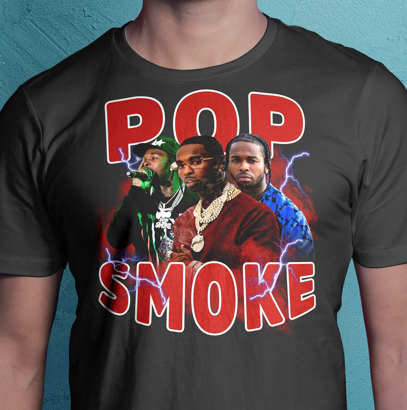 Pop Smoke T Shirt Design PNG Instant Download Pop Smoke Fan Tshirt ...
