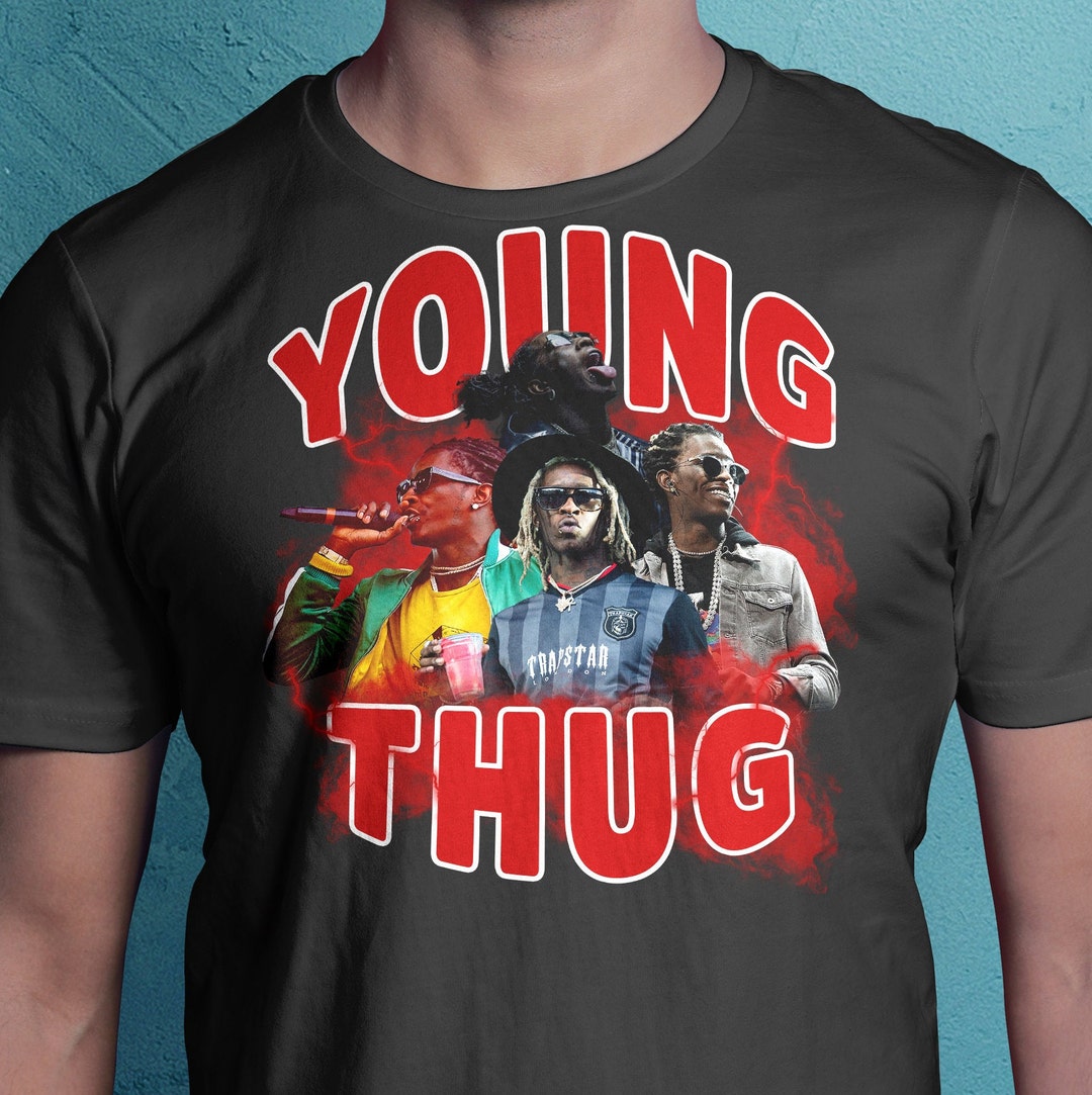 Young Thug T Shirt Design PNG Instant Download Young Thug Fan Tshirt ...