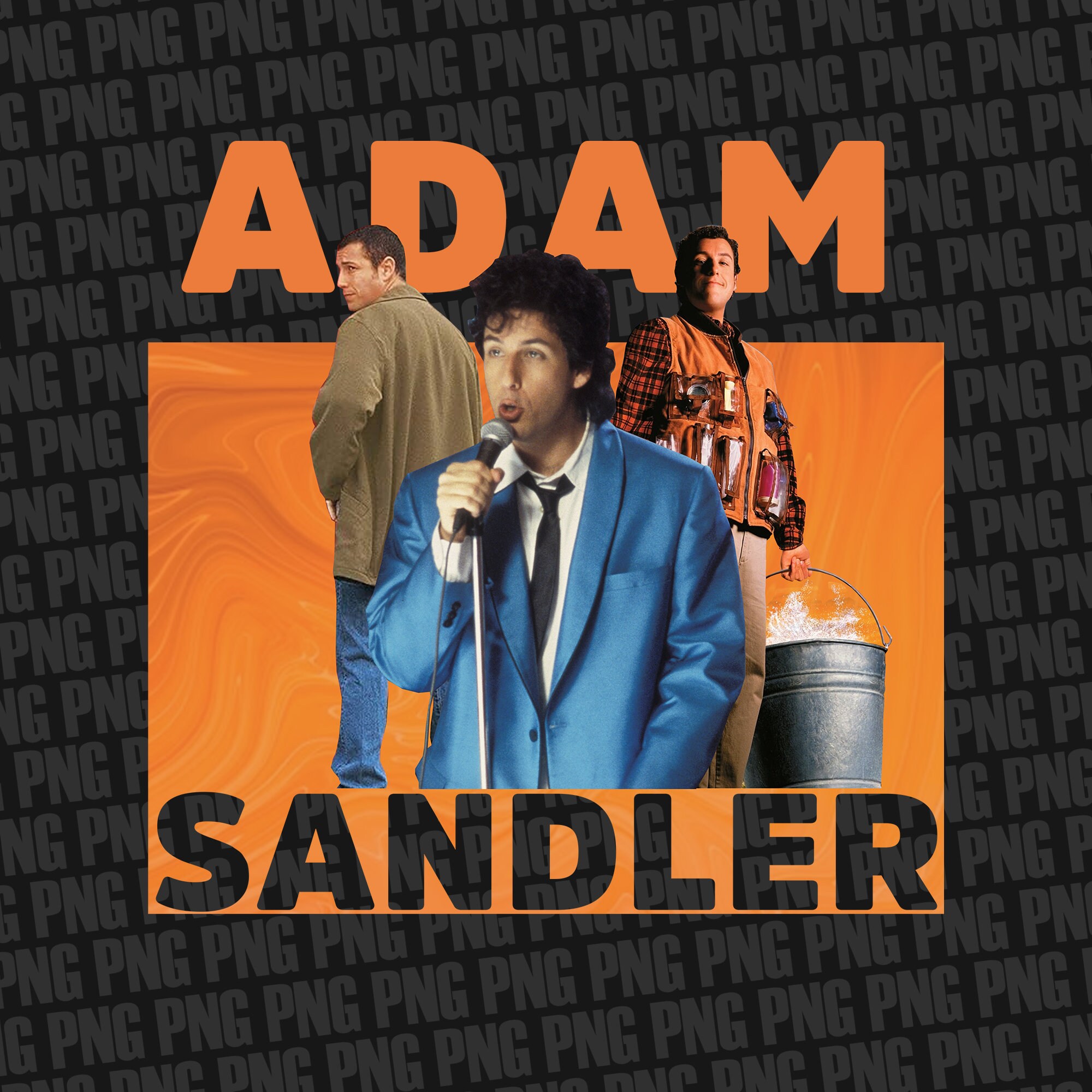 Adam Sandler T-shirt Design PNG Adam Sandler Hoodie & Sweatshirt Adam ...
