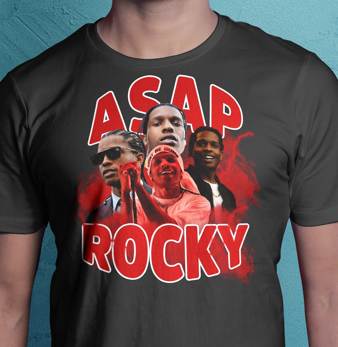 Asap Rocky T Shirt Design PNG Instant Download Asap Rocky Fan Tshirt ...