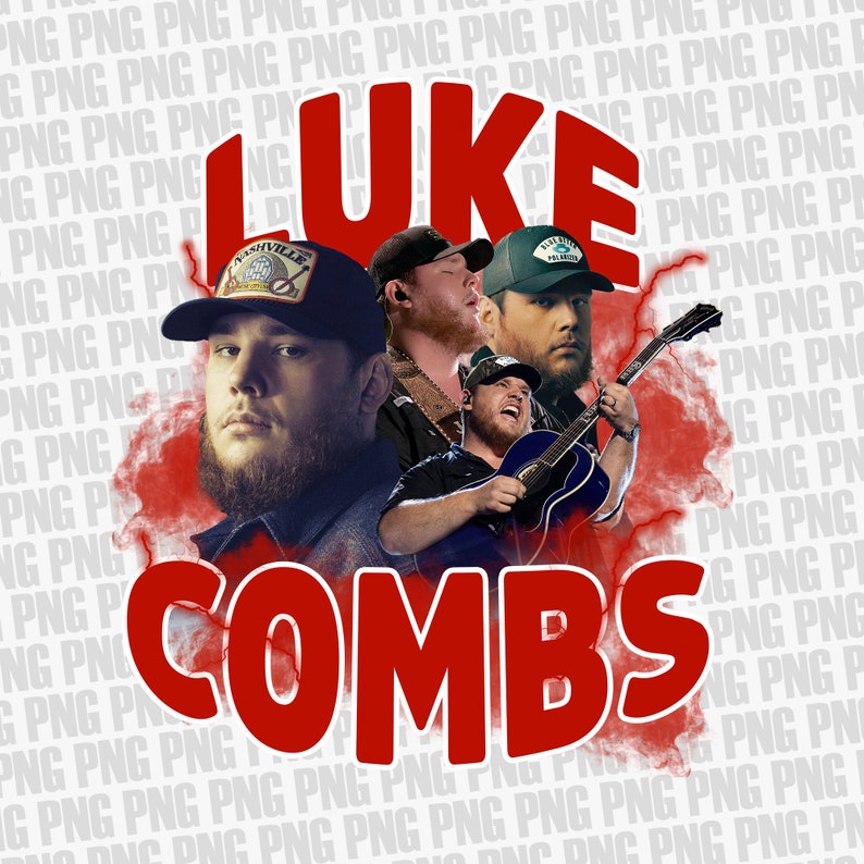 Luke Combs T Shirt Design PNG Instant Download Luke Combs Fan Tshirt ...