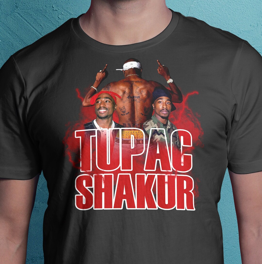 Tupac Shakur T Shirt Design PNG Instant Download Tupac Shakur Fan ...