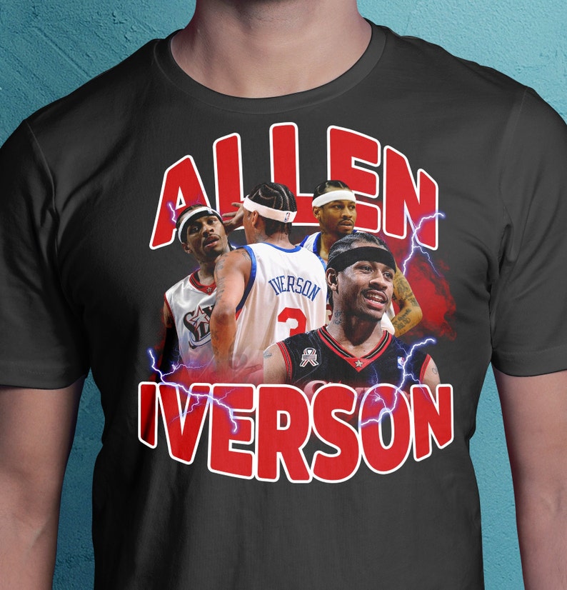 Allen Iverson Tshirt Design Instant Download 300 Dpi Allen Iverson Fan ...