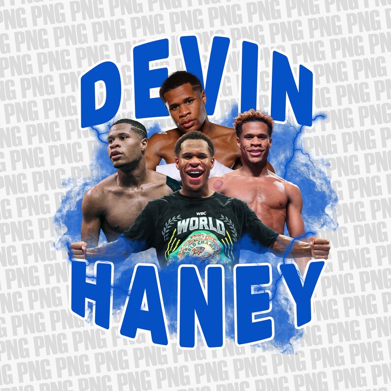 Devin Haney T Shirt Design PNG Instant Download Devin Haney Fan Tshirt ...