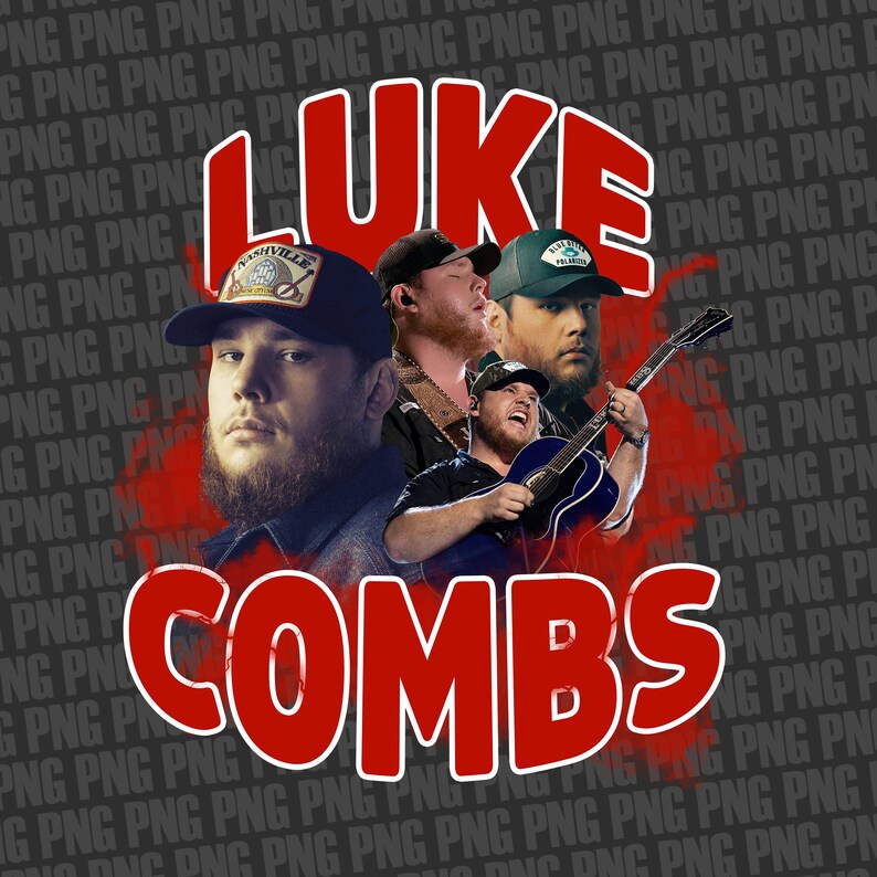 Luke Combs T Shirt Design PNG Instant Download Luke Combs Fan Tshirt ...