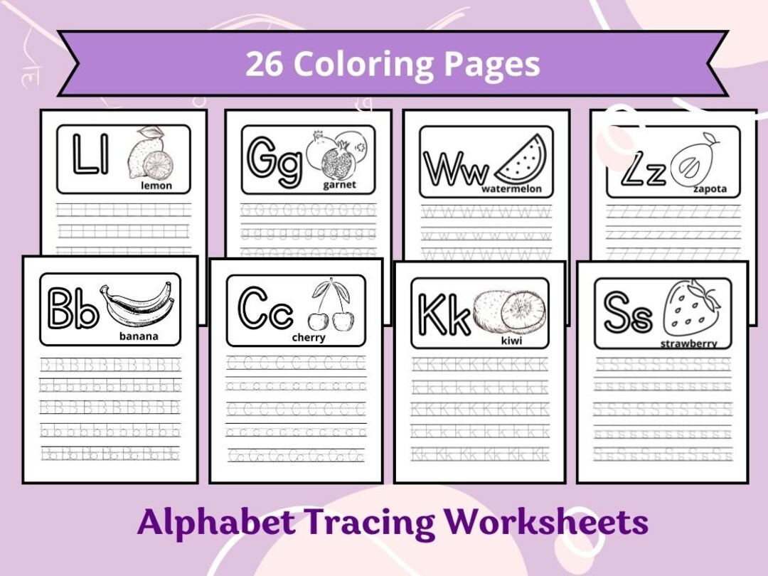 Preschool Kindergarten Learning Bundle Printable Activity Worksheets 26 ...