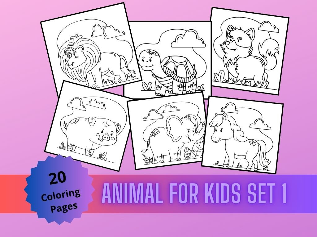 Coloring Pages With Animals PDF Coloring Pages With Animals for ...