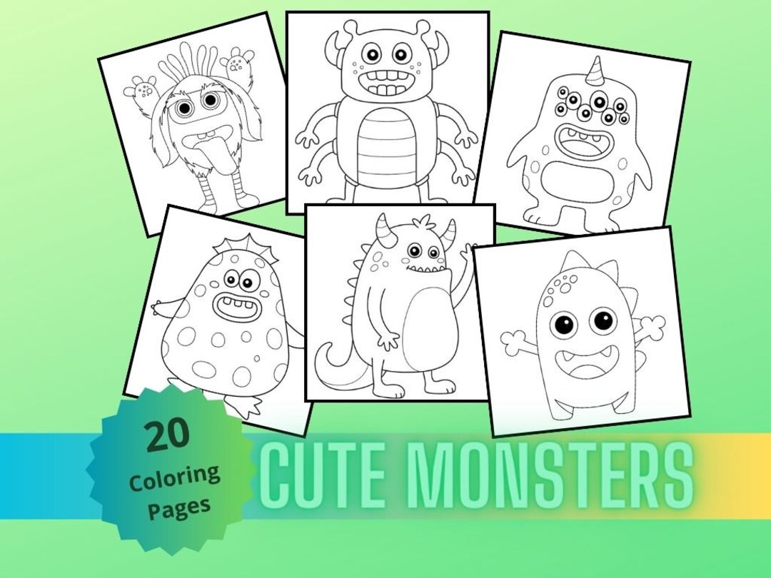 Coloring Pages With Monsters PDF Coloring Pages for Children ...