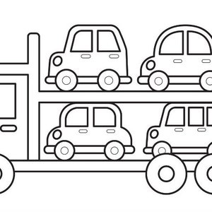 Coloring Pages Transport Pdf, Easy Coloring Pages for Kids Toddlers ...