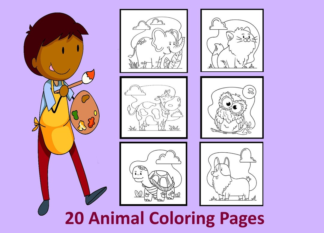 Coloring Pages With Animals PDF Coloring Pages With Animals for ...