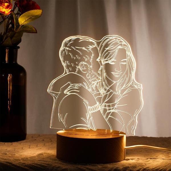 Anniversary Gifts Custom 3D Photo Lamp Personalized Night Light - Etsy