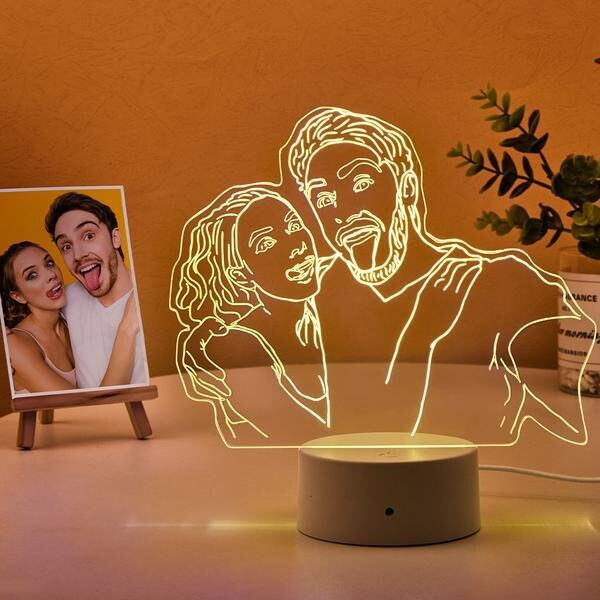 Anniversary Gifts Custom 3D Photo Lamp Personalized Night Light - Etsy