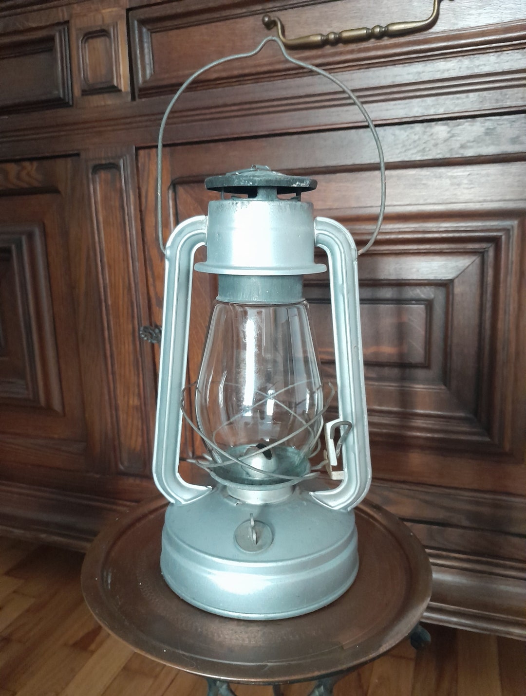 Vintage Lantern Antique Oil Kerosene Lamp Soviet Portable Hanging ...