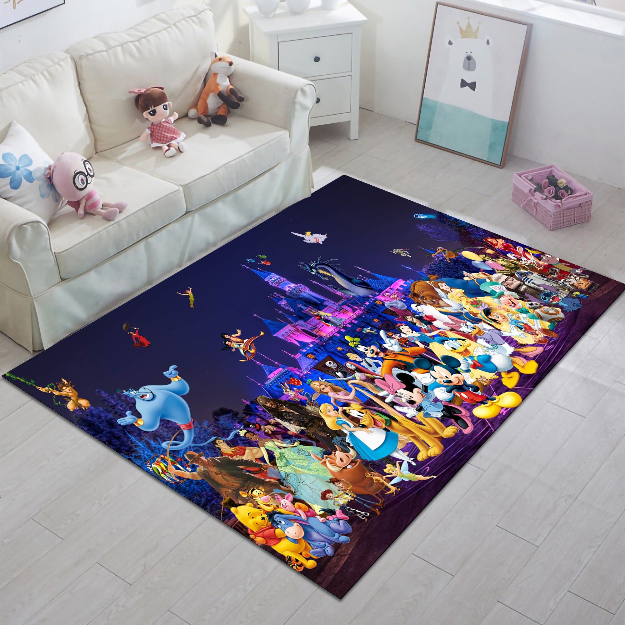 Mickey And Friends Disney Rug, Disney Fan Decor sold by Elysee Circel ...