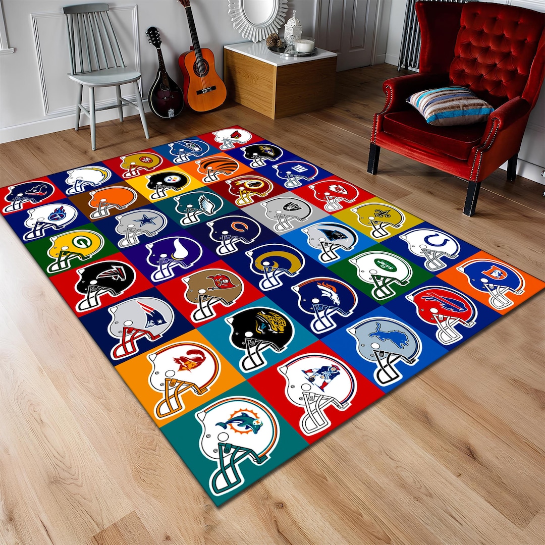 American Football Rug, Football Rug, American Football Teams Rug ...