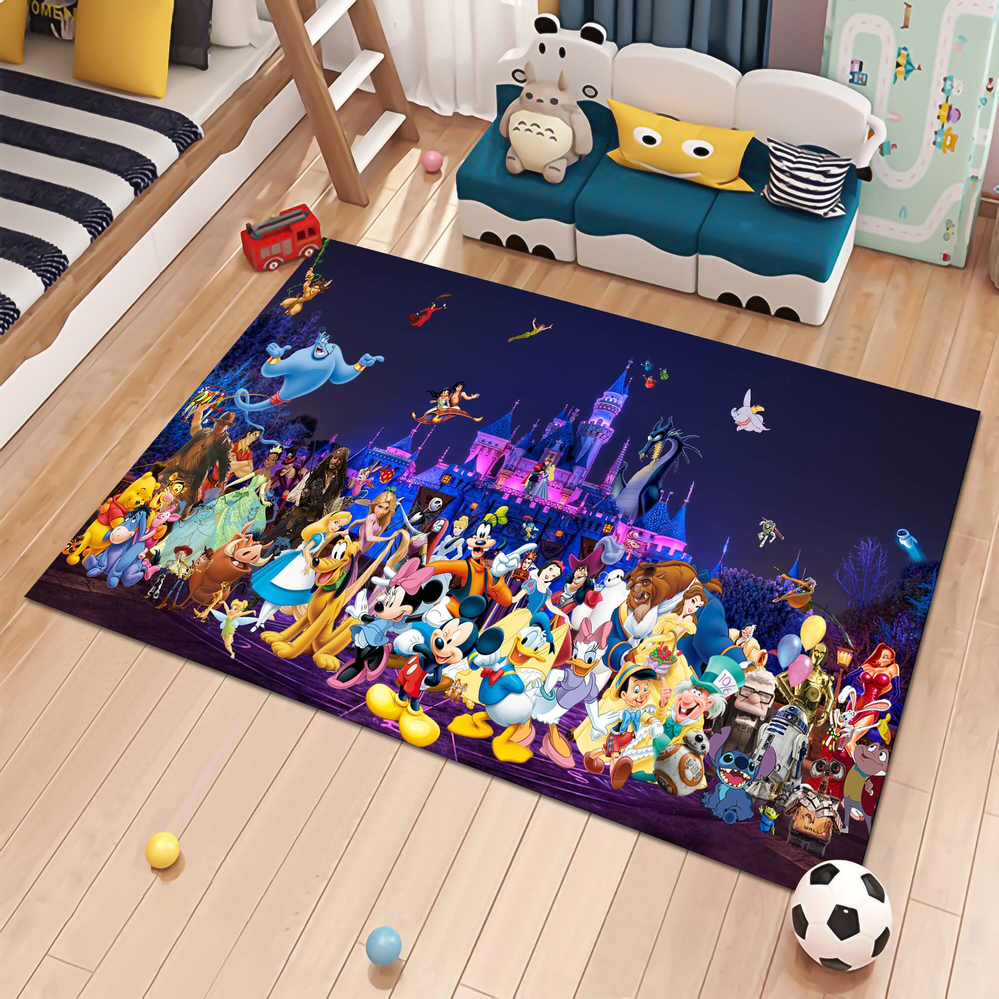 Mickey And Friends Disney Rug, Disney Fan Decor sold by Elysee Circel ...
