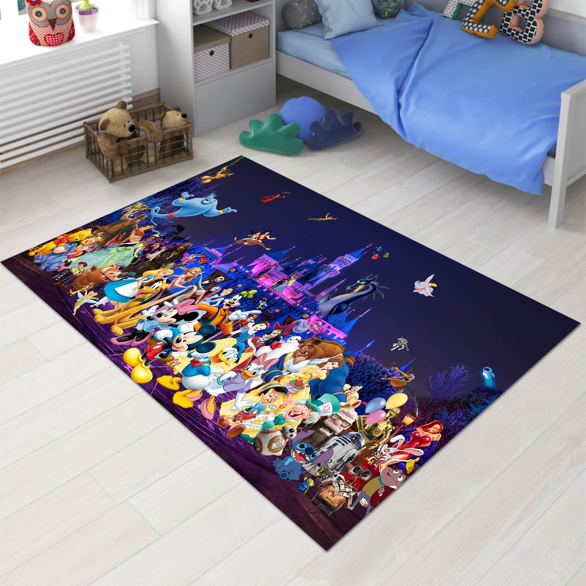 Mickey And Friends Disney Rug, Disney Fan Decor sold by Elysee Circel ...
