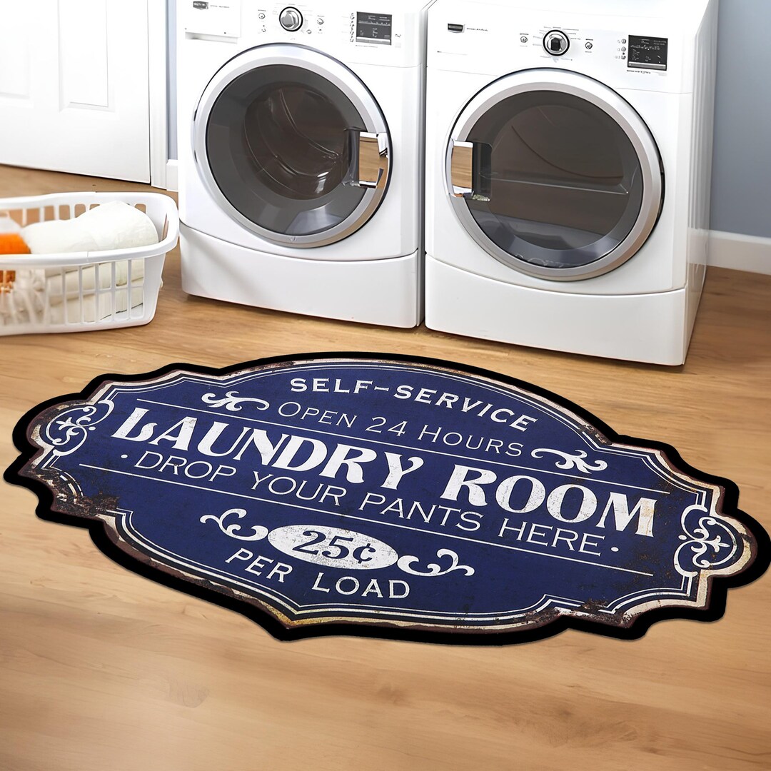 Laundry Room Rug, Laundry Rug, Machine Washable Rug,non-slip Rug ...