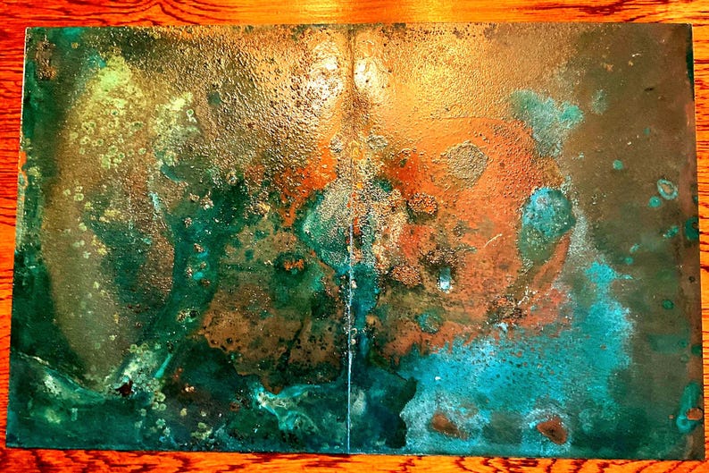 Double-wide - Copper Wall Art, Copper Patina, Copper Sheet, Metal Wall ...