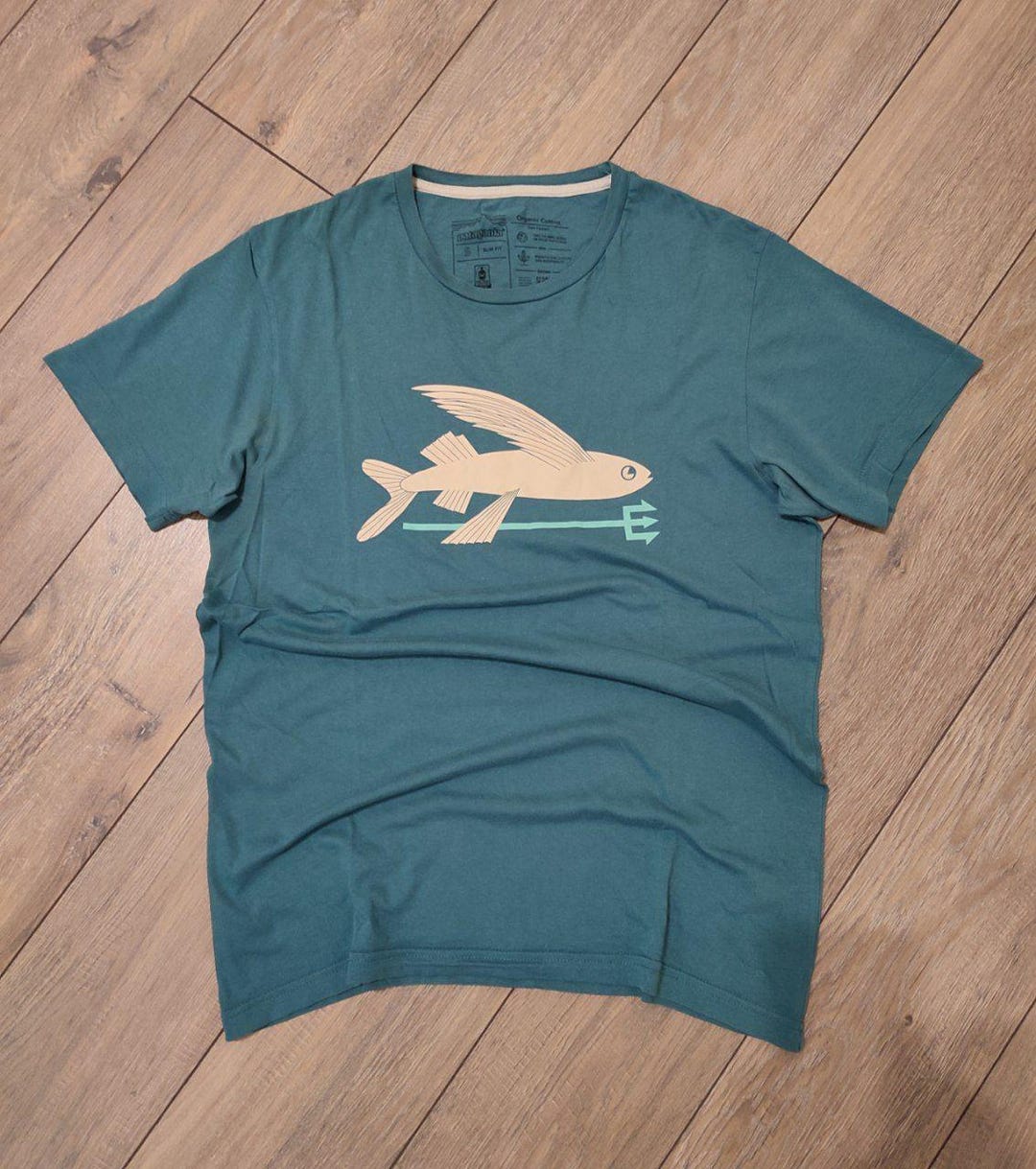 Patagonia Flying Fish Organic T-shirt Size S - Etsy